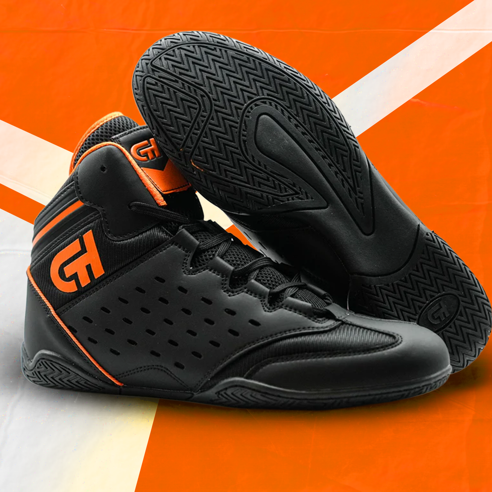 Revival Wrestling Shoe Black/Orange – CH Gear